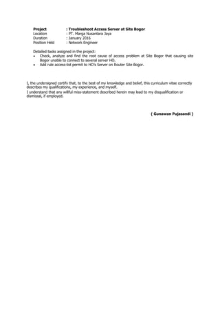 CV-Gunawan Pujasandi | PDF