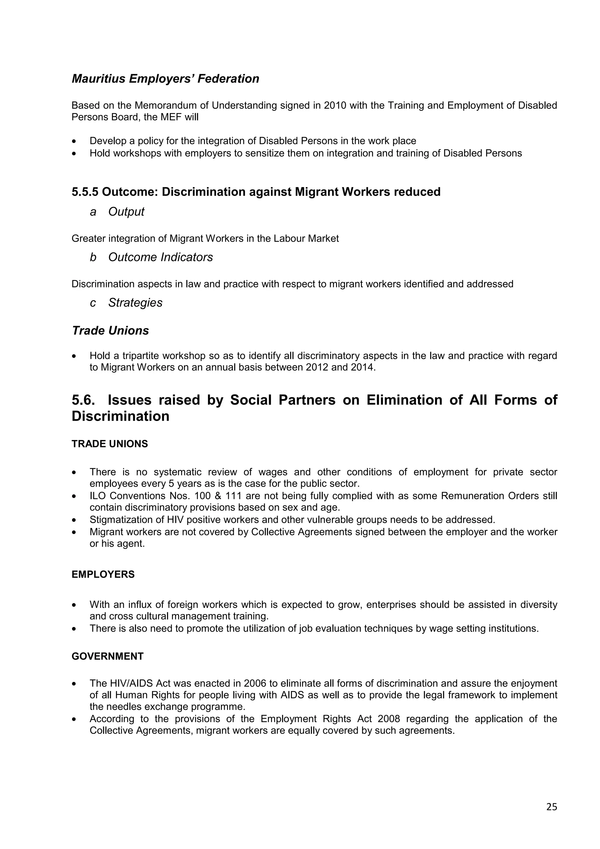 DWCP Mauritius 2012-2014 | PDF