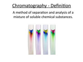 F2 Paper chromatography, uses and method .pptx