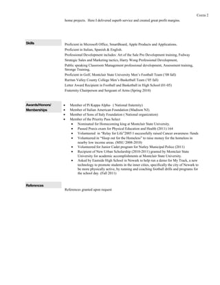 Resume 2017 Tom Cozza | DOC