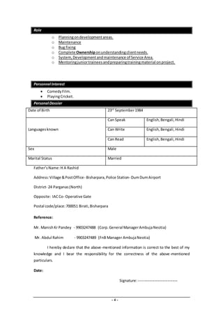 CV_Arafath_Rashid | PDF