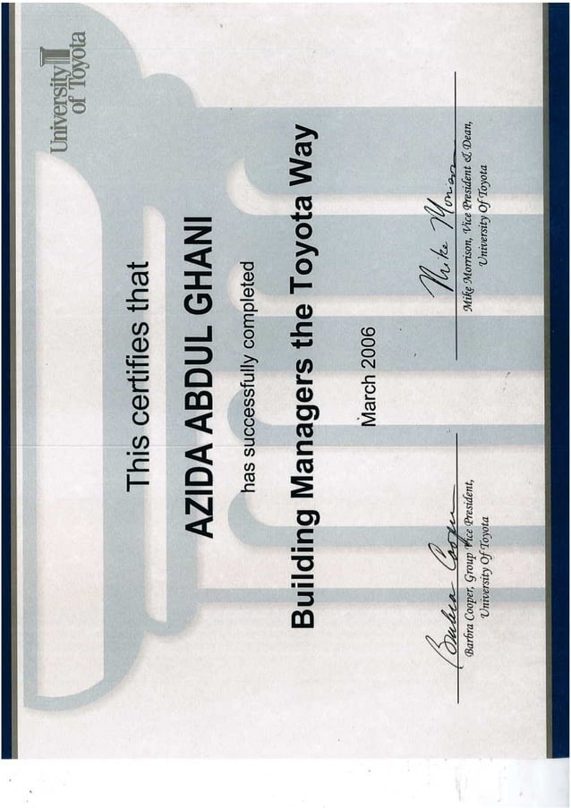 Azida - relevant certificates | PDF