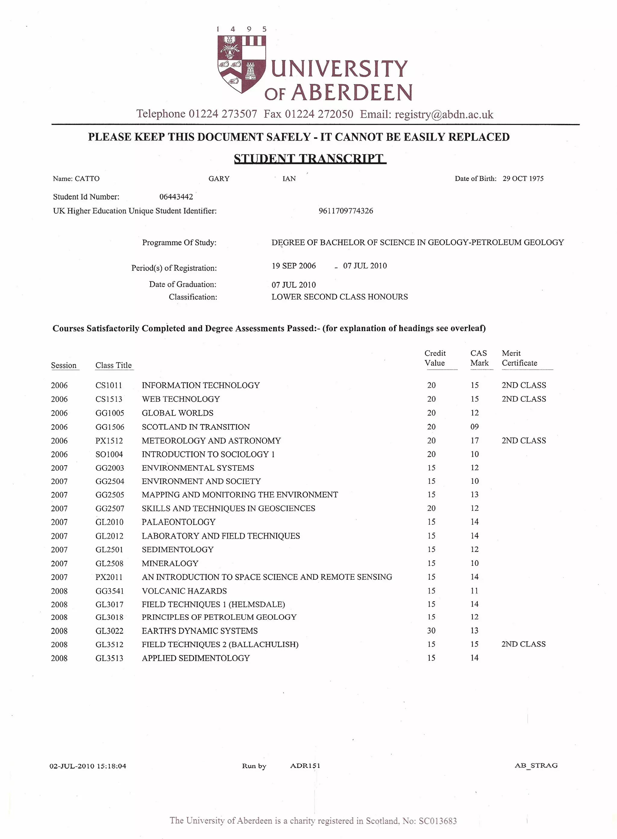 University Degree Geology | PDF