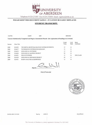 University Degree Geology | PDF | Geology | Science