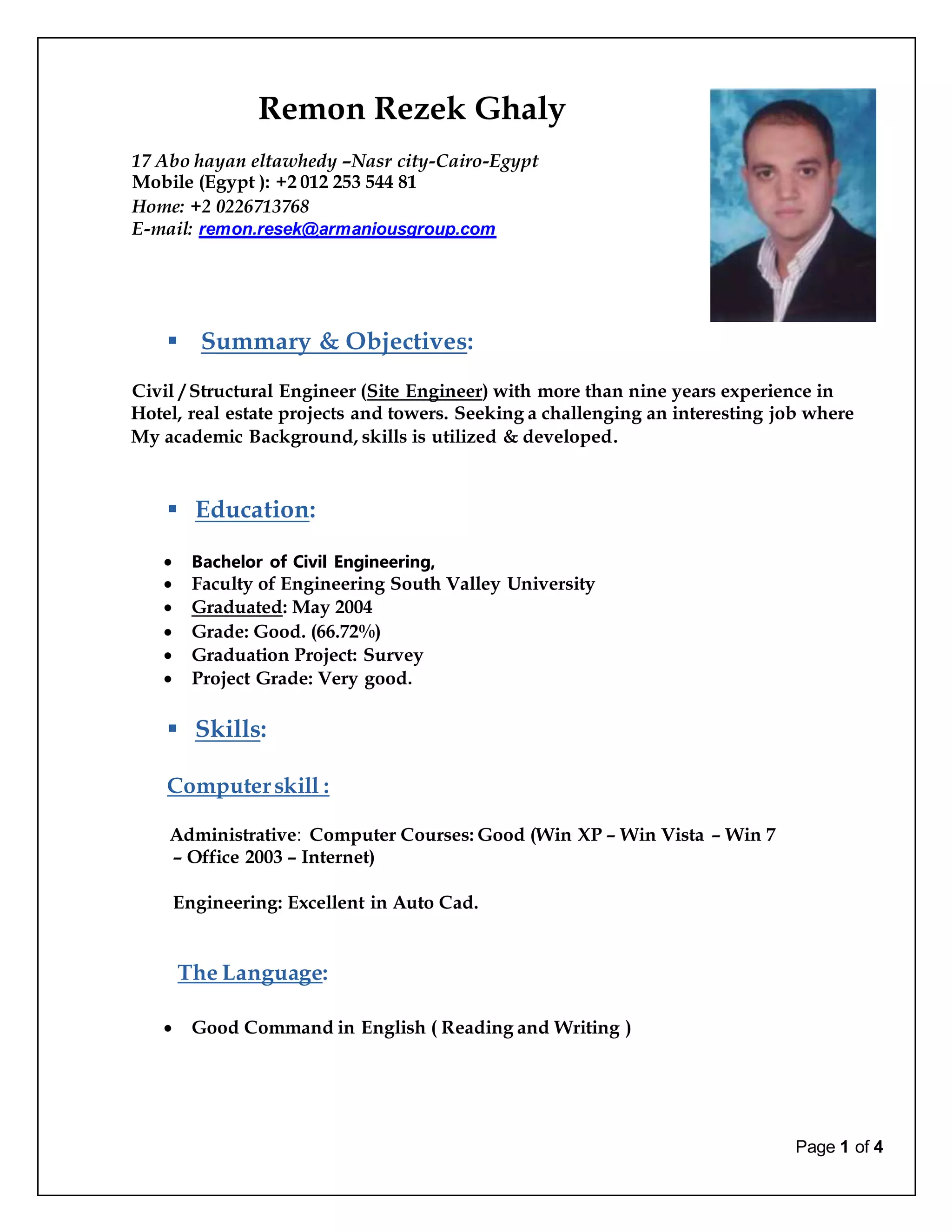 remon rezek c.v | DOCX