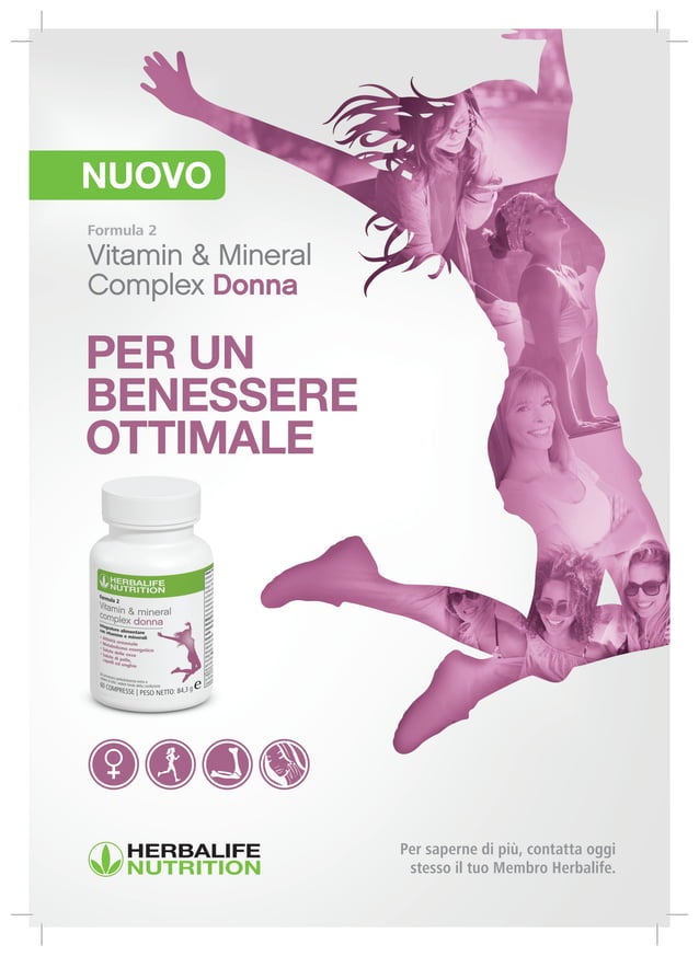 Nuovo formula 2 Herbalife Nutrition Multivitamin & Mineral Complex ...