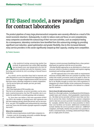 FTE outsourcing_PharmaNetwork_sep2014 | PDF
