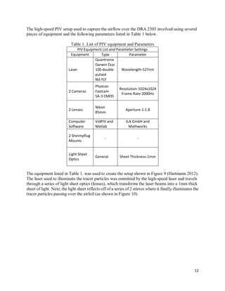 High Speed PIV Report | PDF | 3-D Graphics | Computer Software and ...