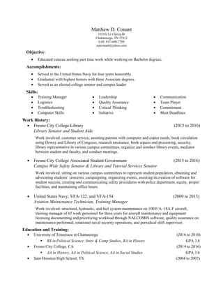 Matthew Conant Resume | DOC