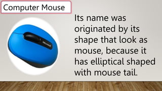 grade seven presentation topic: computer Mousepptx | PPT