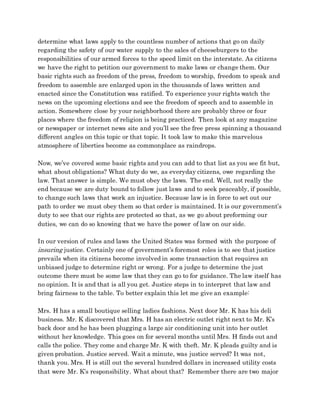 Speech Why Laws - rolex | DOCX