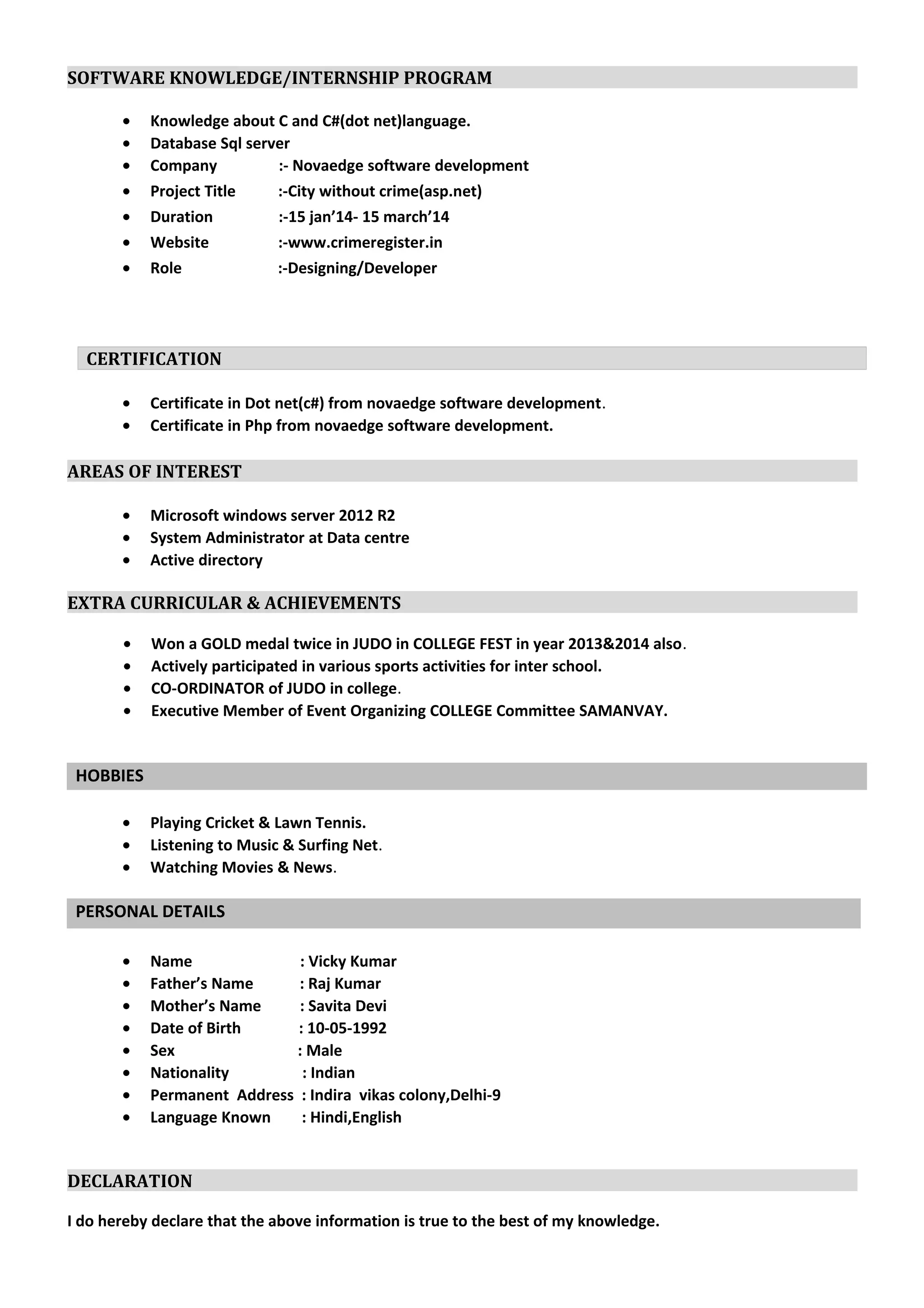 vicky cv server | PDF