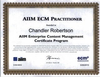 AIIM ECMp Cert | PPT