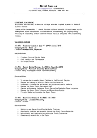 CV New Copy 15th Dec | DOCX | College Sports | Sports