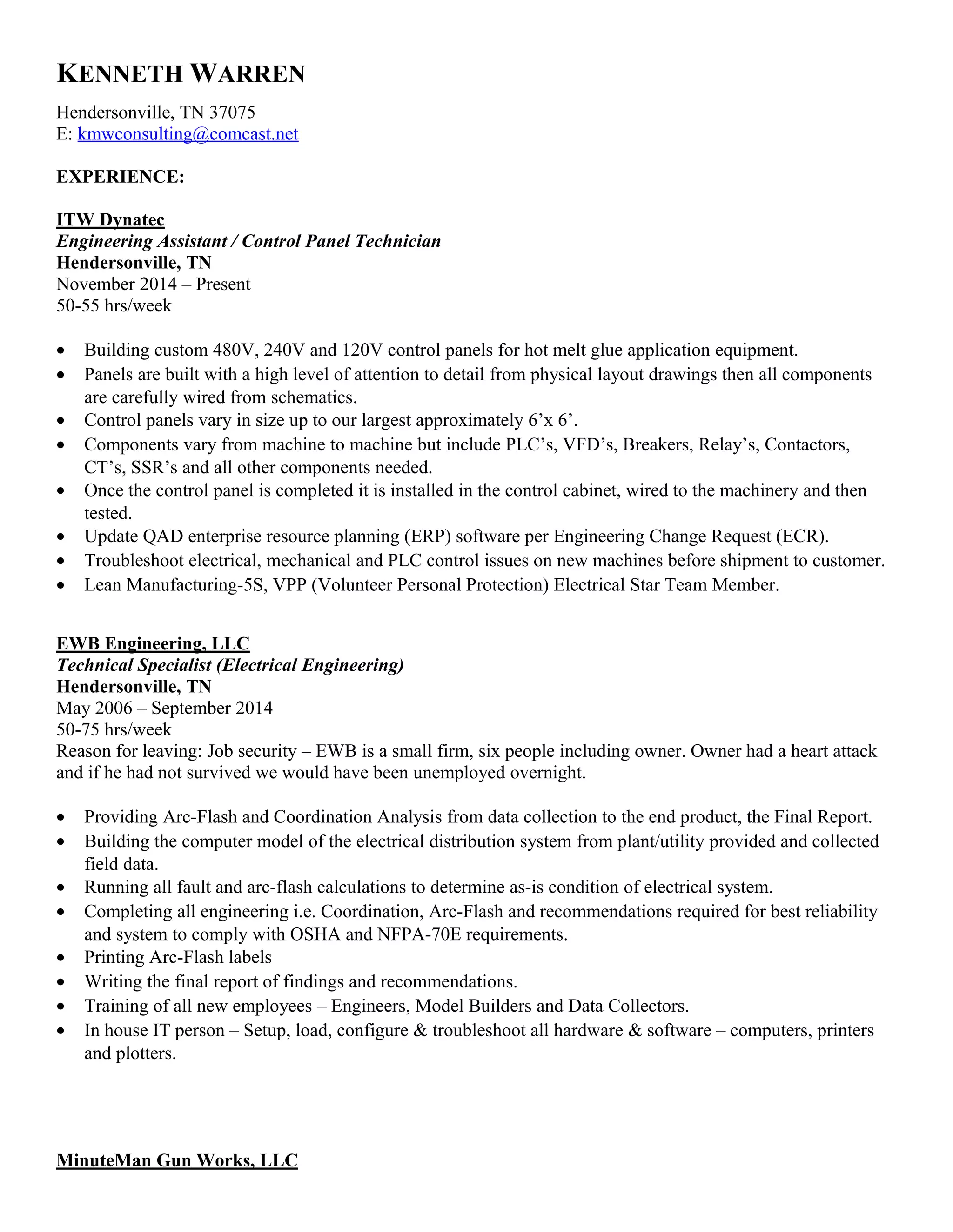 online-left justified_resume updated | DOC | Radio Control | Hobbies ...