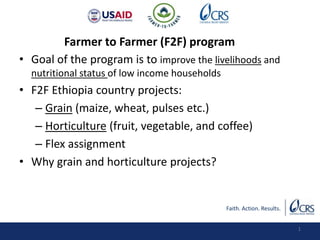 F2F program Ethiopia | PPTX