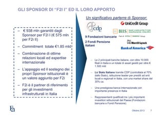 F2i - Fondo italiano per le infrastrutture | PPT