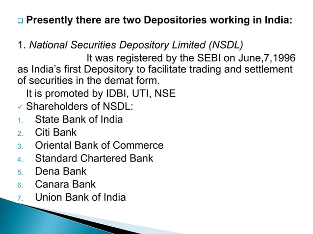 Depository System | PPT | Free Download