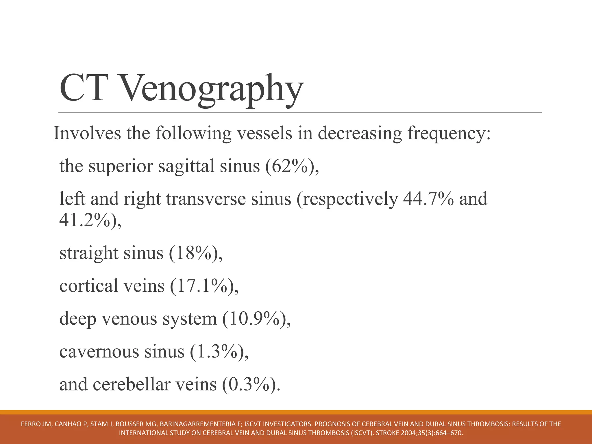 IMAGING IN CEREBRAL VENOUS THROMBOSIS | PPTX