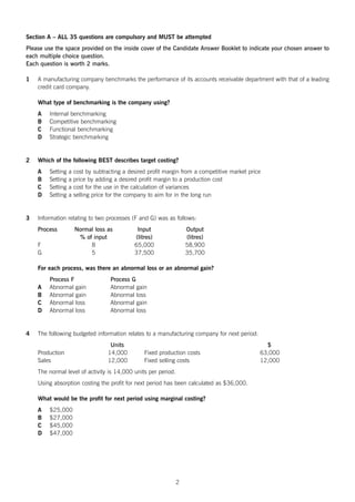 F2 specimen exam june 14 | PDF
