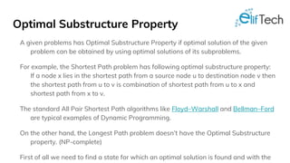 Dynamic programming - fundamentals review | PPT