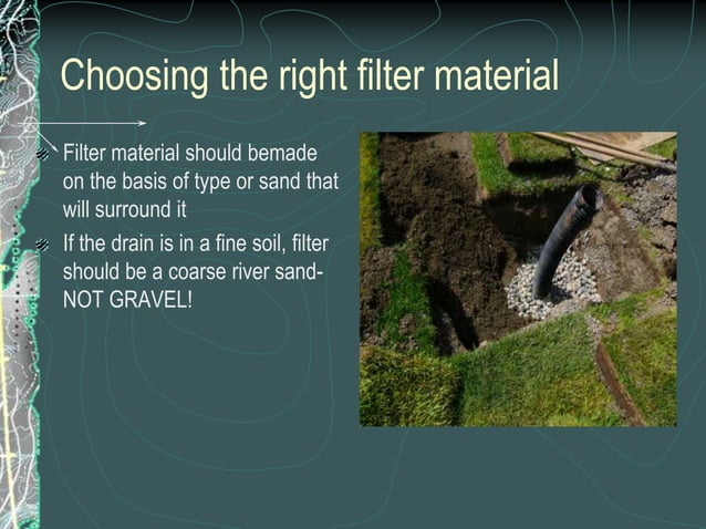 F3 Subsoil drainage and installation | PPTX
