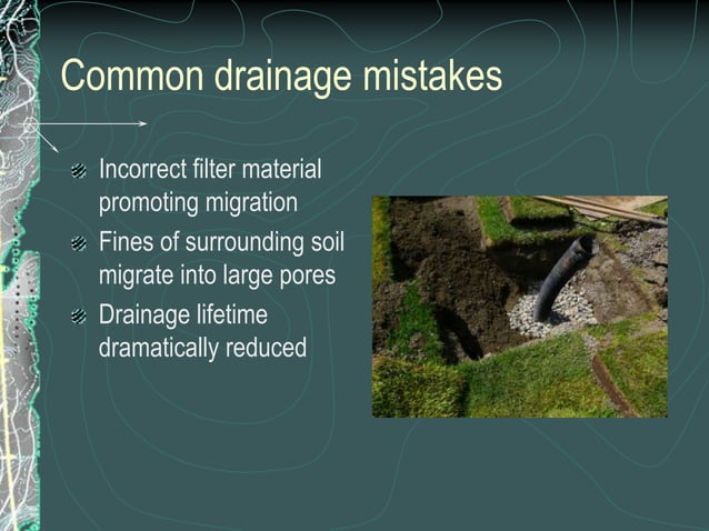 F3 Subsoil drainage and installation | PPTX