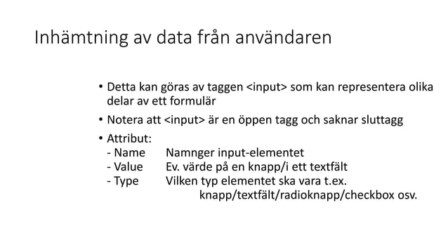 HT17 - DA156A - Tabeller & Formulär | PPT