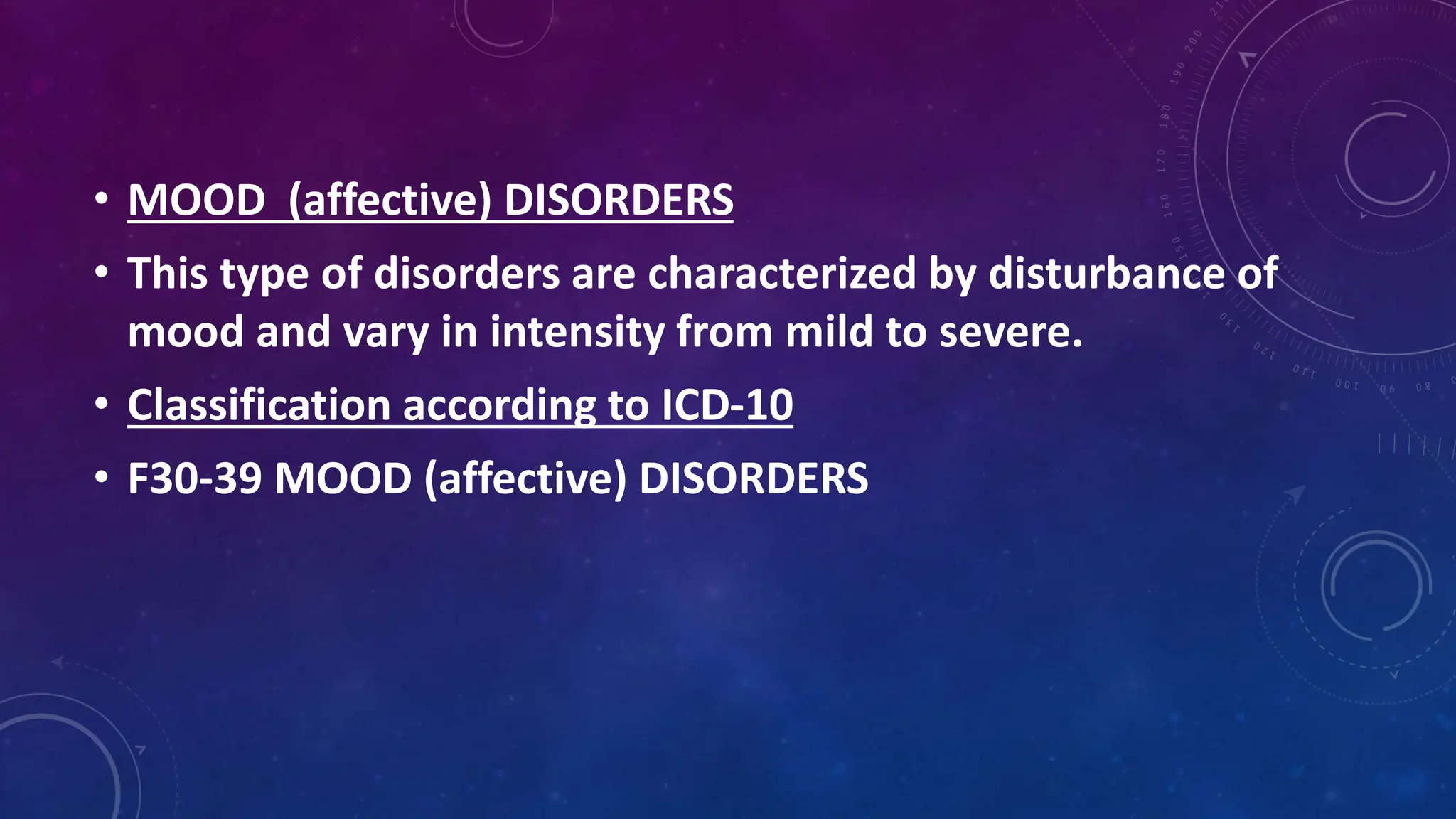 Bipolar affective disorder, current episode hypomanic F31.1: Bipolar ...