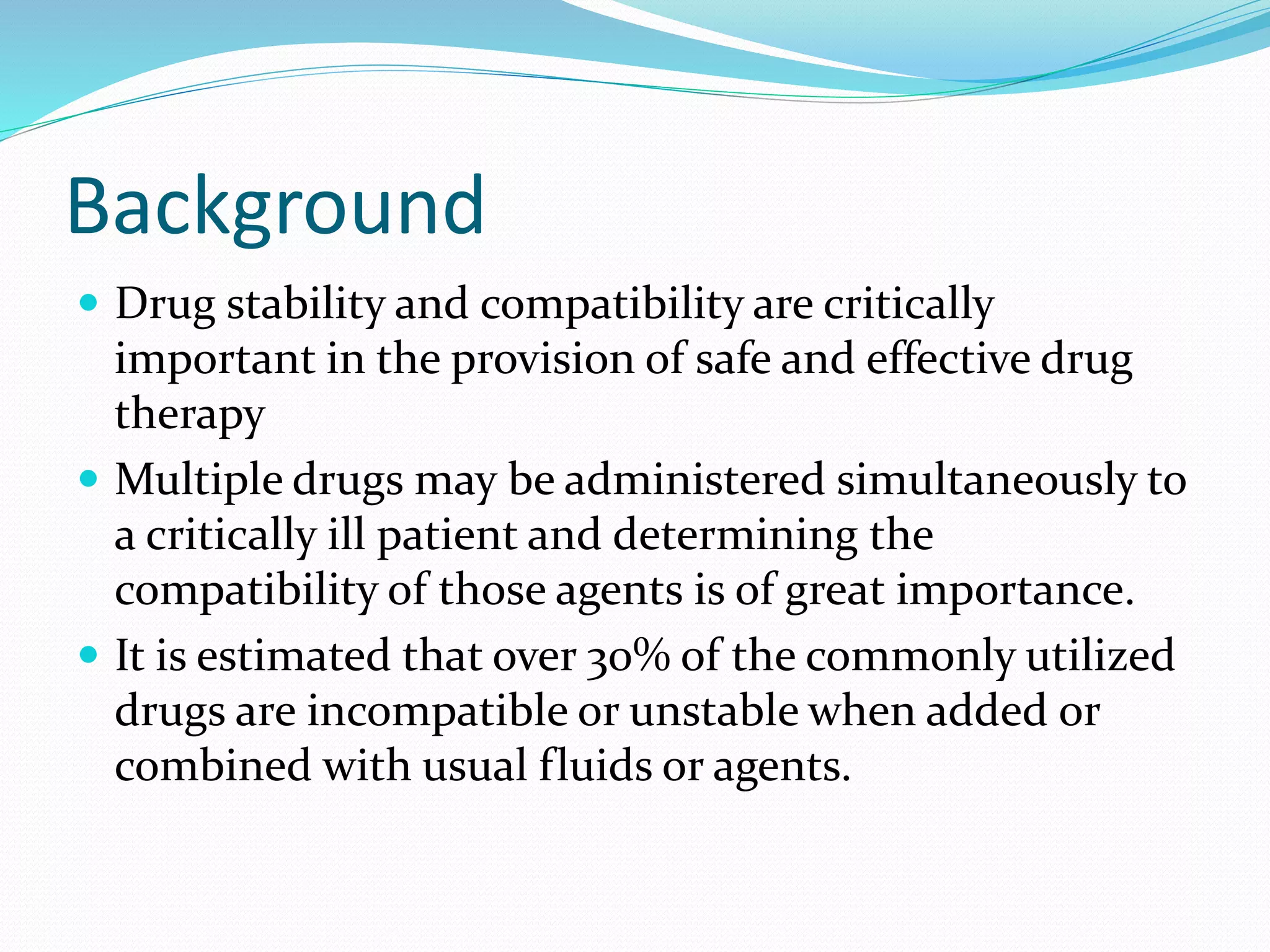 IV Drug Incompatibilities | PPTX