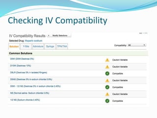 IV Drug Incompatibilities | PPTX