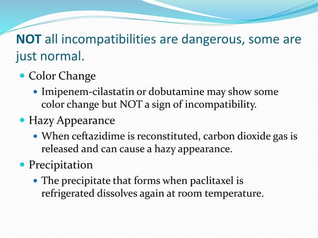 IV Drug Incompatibilities | PPTX
