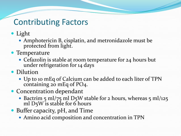 IV Drug Incompatibilities | PPTX