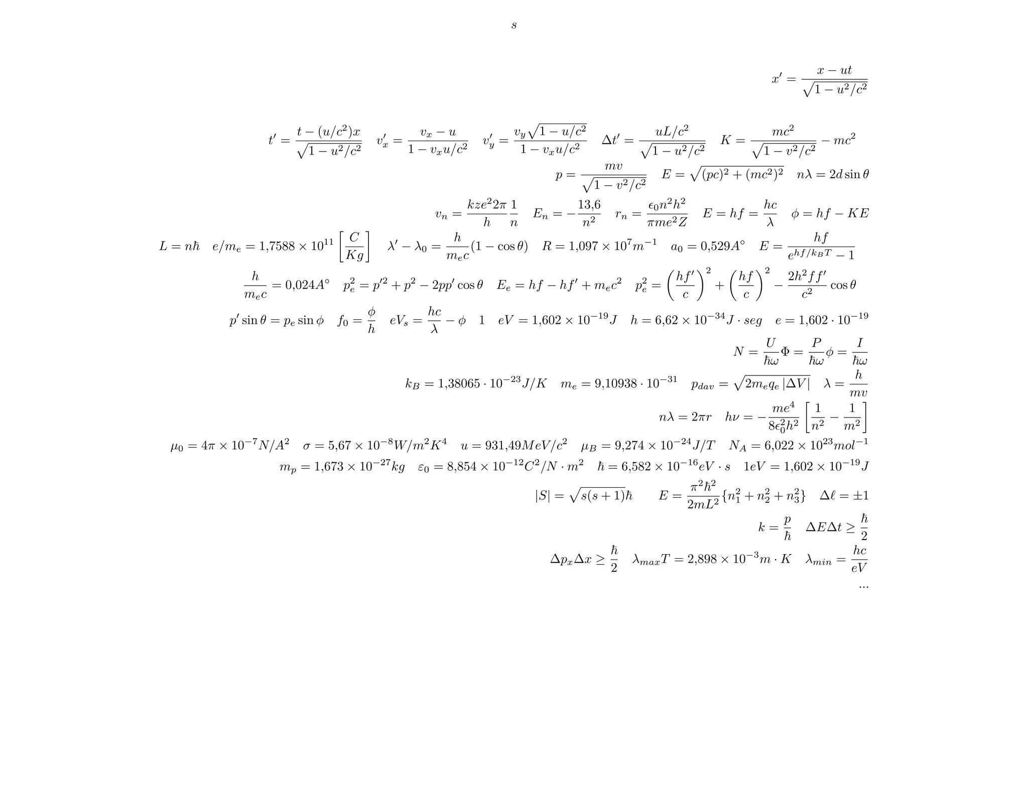F3006 formulas final | PPT