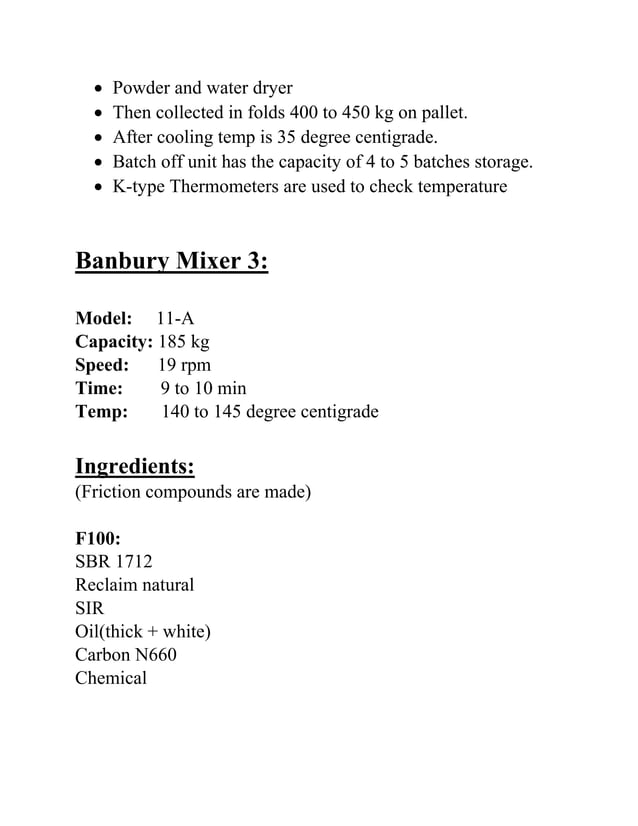 mixing report final | PDF