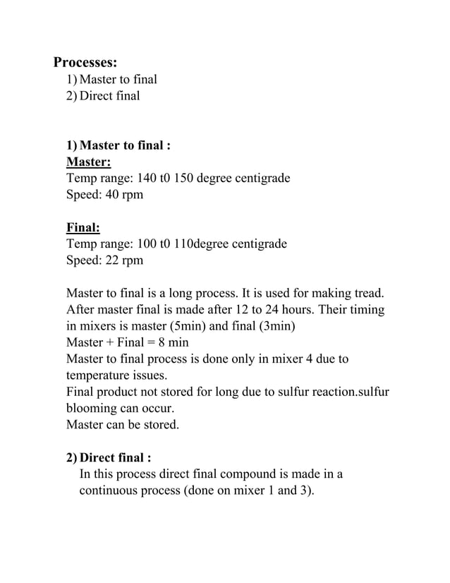 mixing report final | PDF