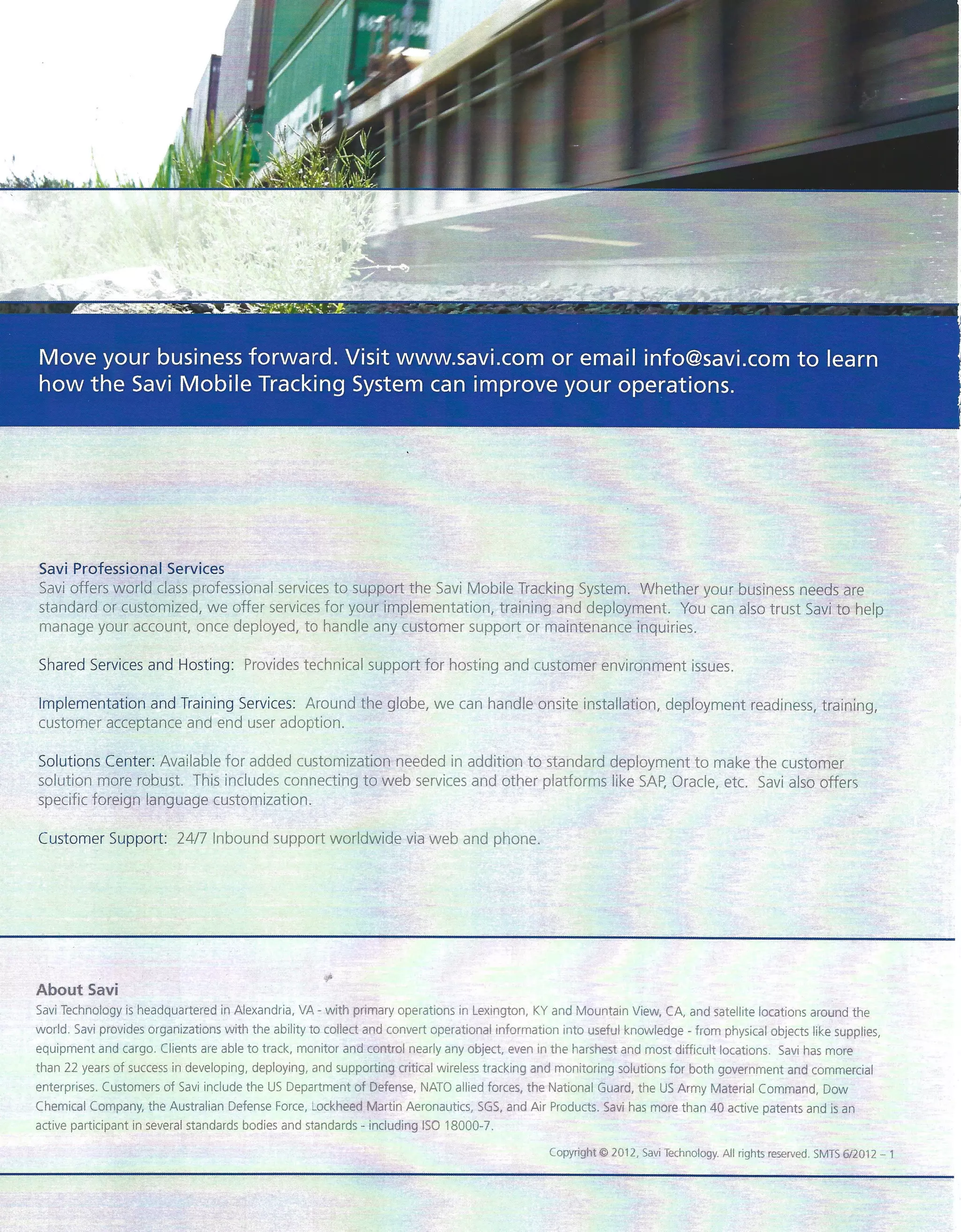 Savi Mobile Tracking System.PDF