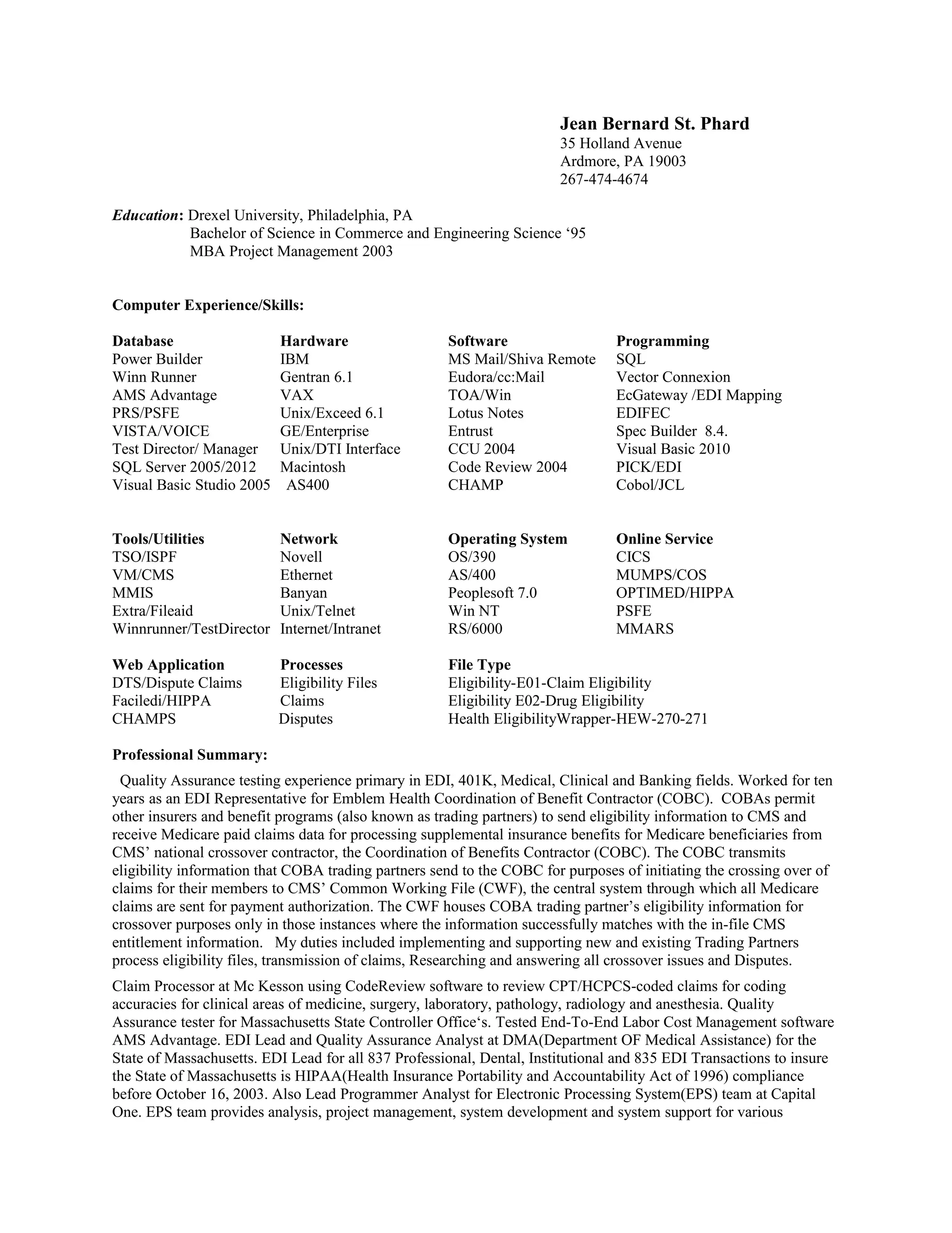 Jean_Resume_102214 | DOC