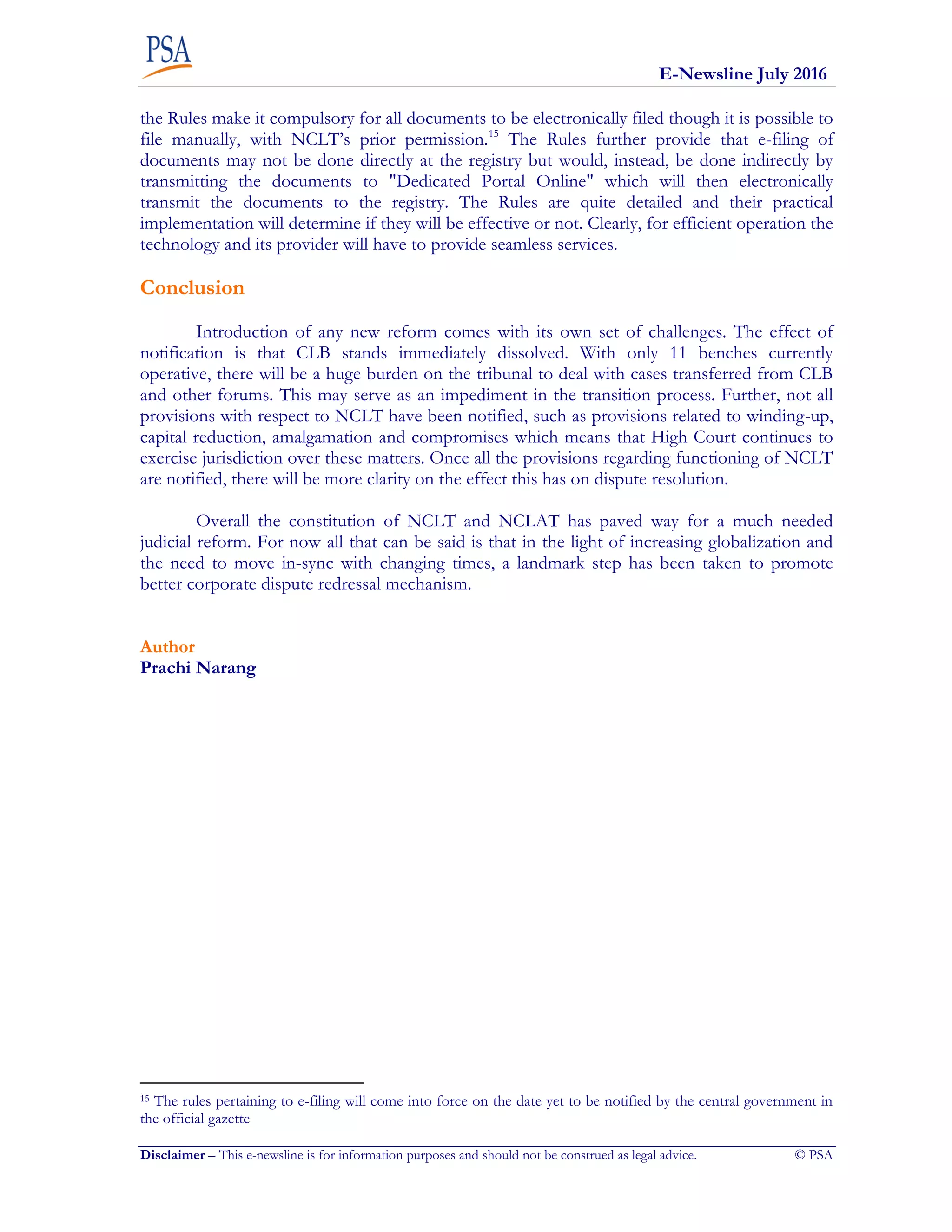 NCLT- Will it live up to its promise | PDF