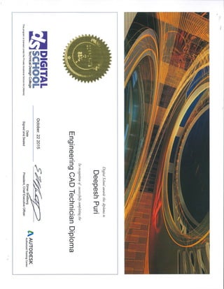 deepesh diploma and transcript | PDF
