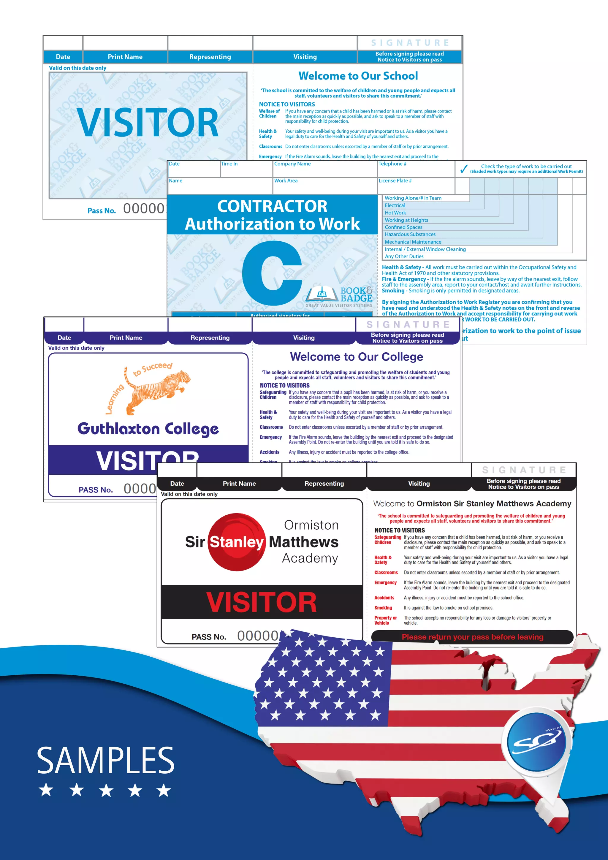 Sample Page Visitor Passes - SG World USA | PDF
