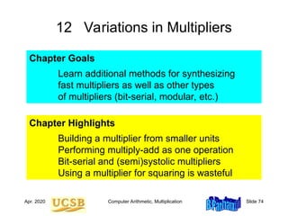 Computer Arithmetic and Organization Chapter 10 | PPT