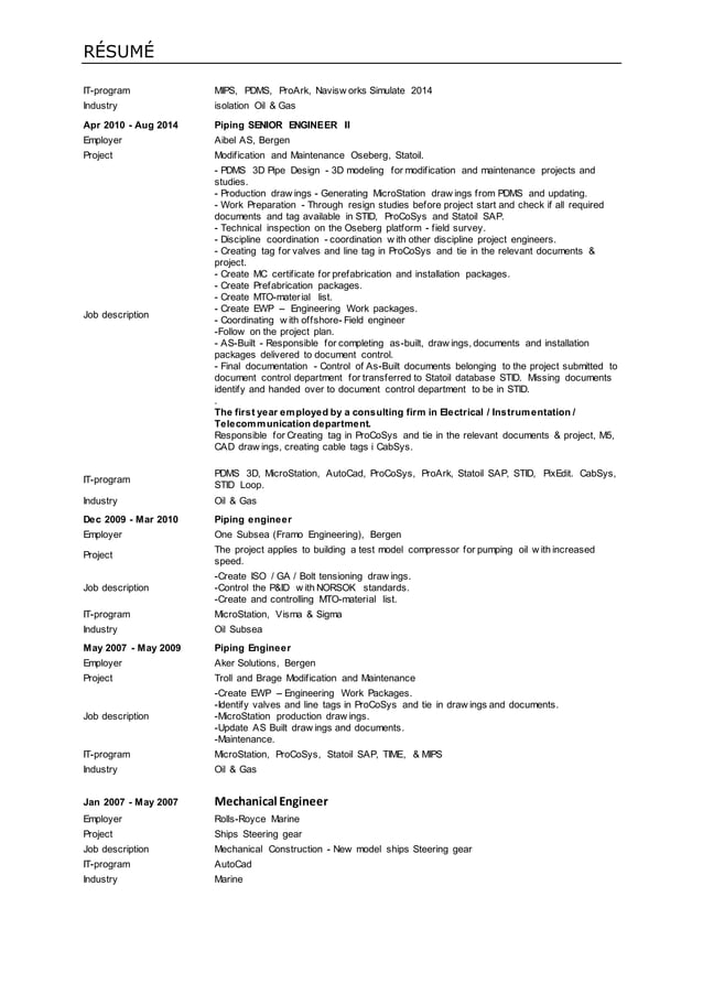 Lawrence CV på English 2 | DOCX | Business | Business and Finance