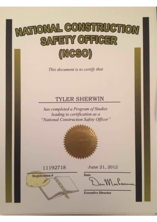 NCSO Certificate | PDF