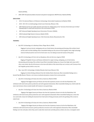 CV DAVID M GDVB ARCHAEOLOGY | PDF