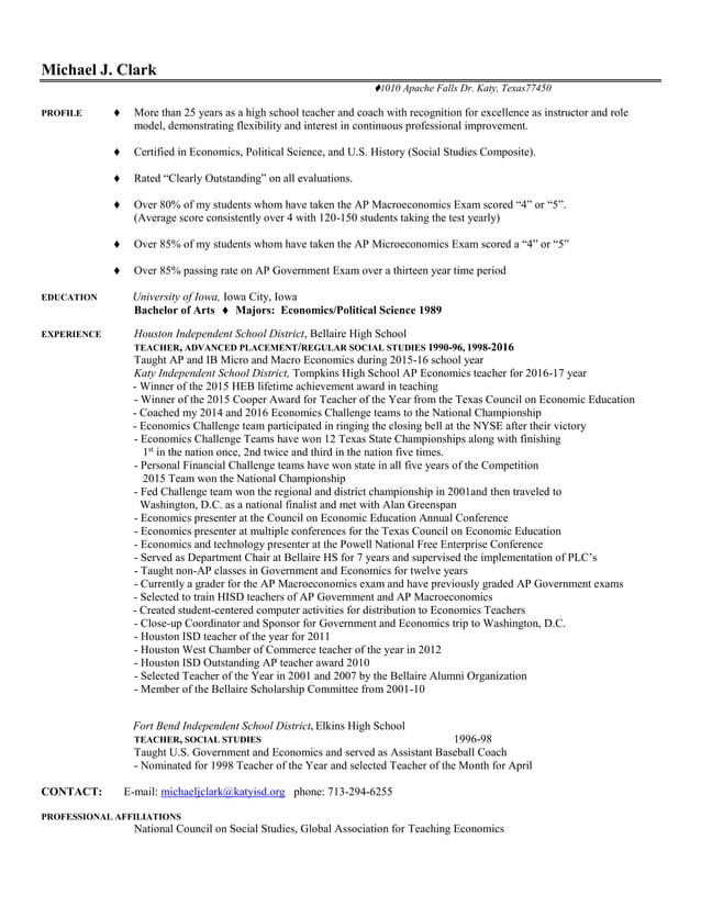 Michael Clark Resume2 | PDF