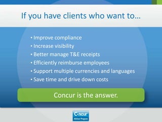 Concur introduction and overviews - short version (1) | PPT