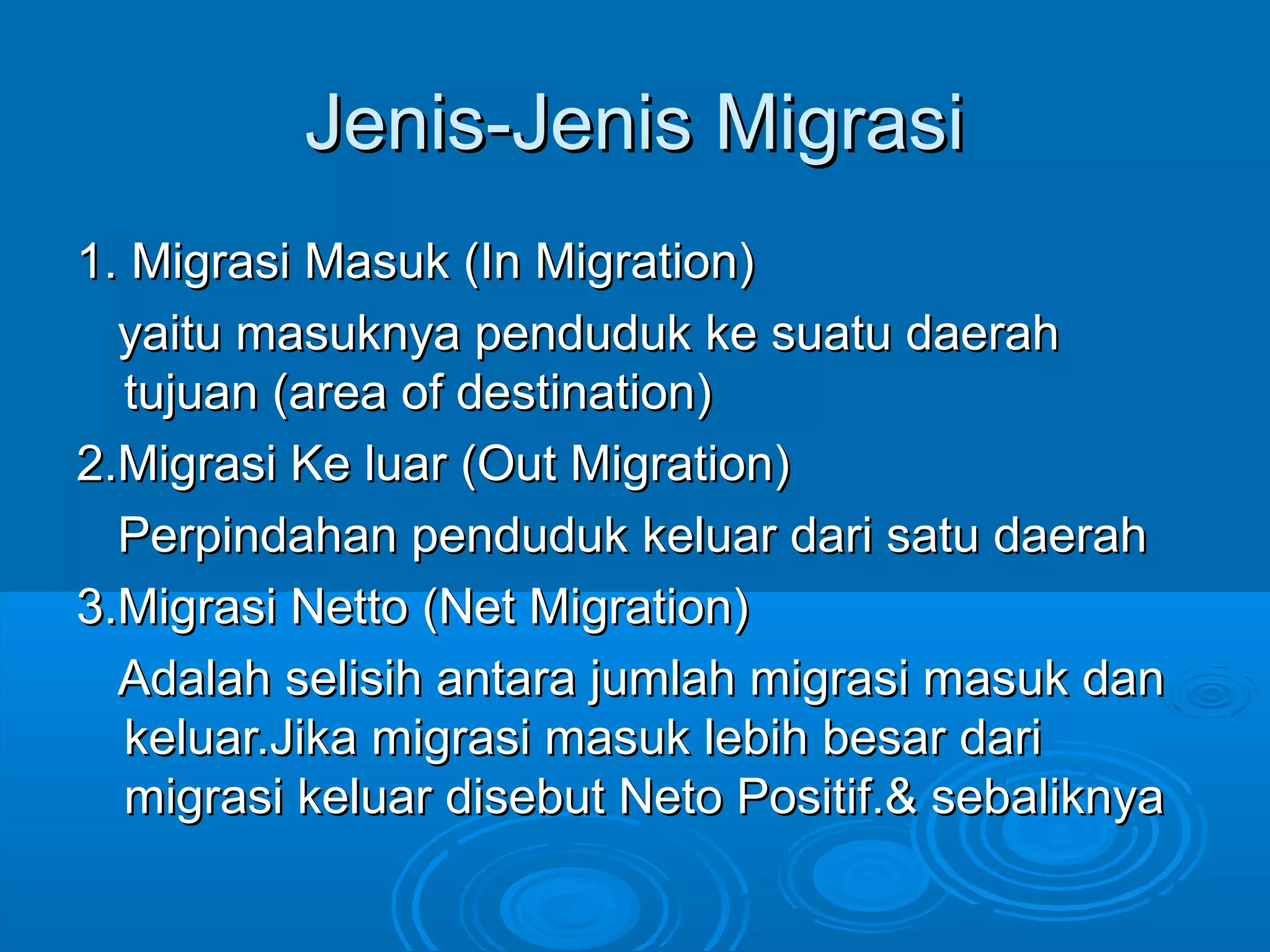 Migrasi Penduduk | PPT