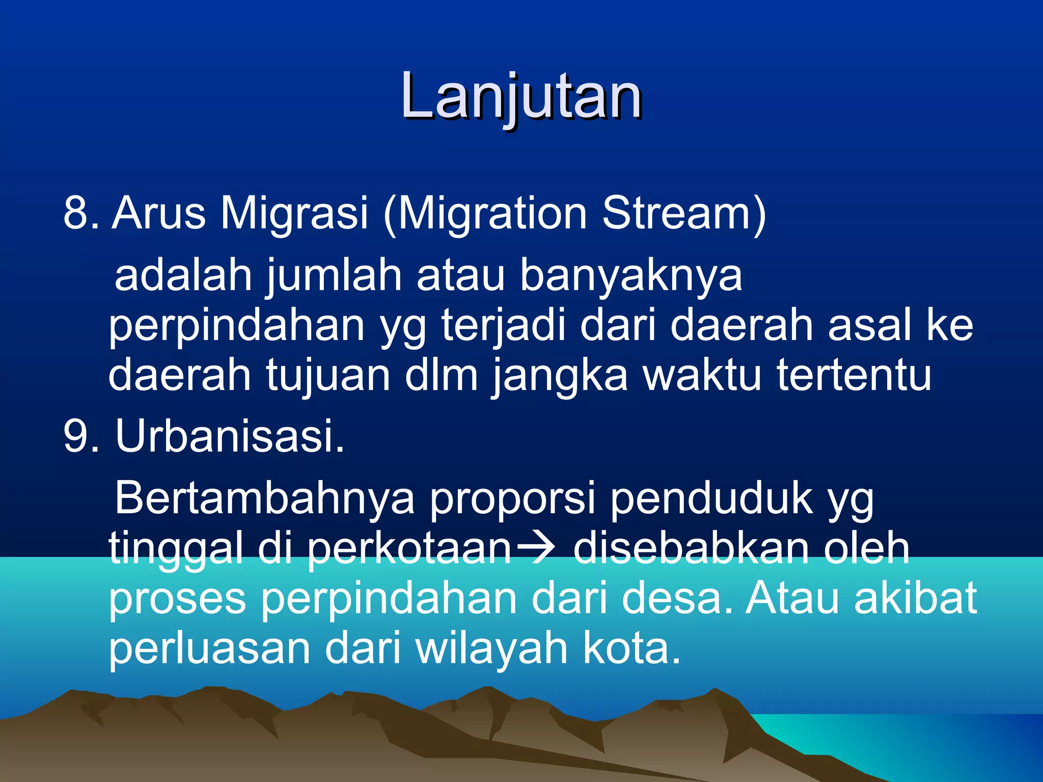 Migrasi Penduduk | PPT