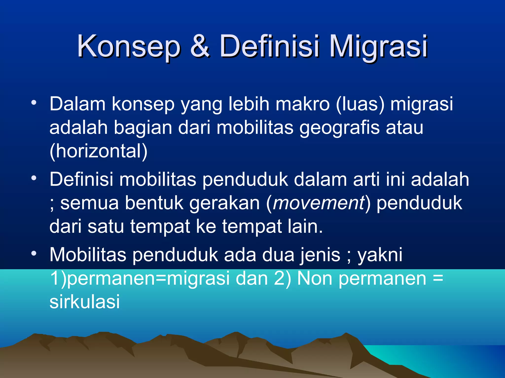 Migrasi Penduduk | PPT